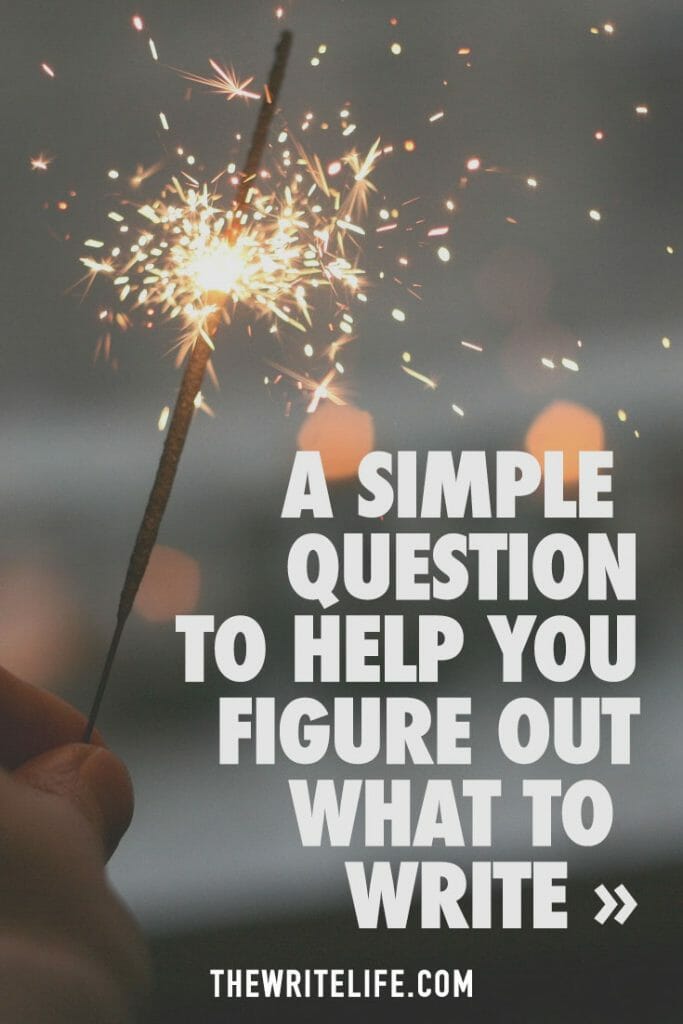 What Should I Write About? A Simple Way to Know