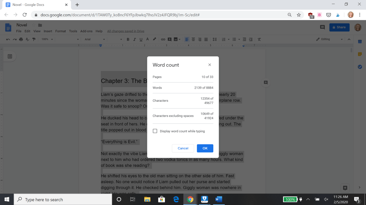 How to See Word Count in Google Docs As You’re Writing